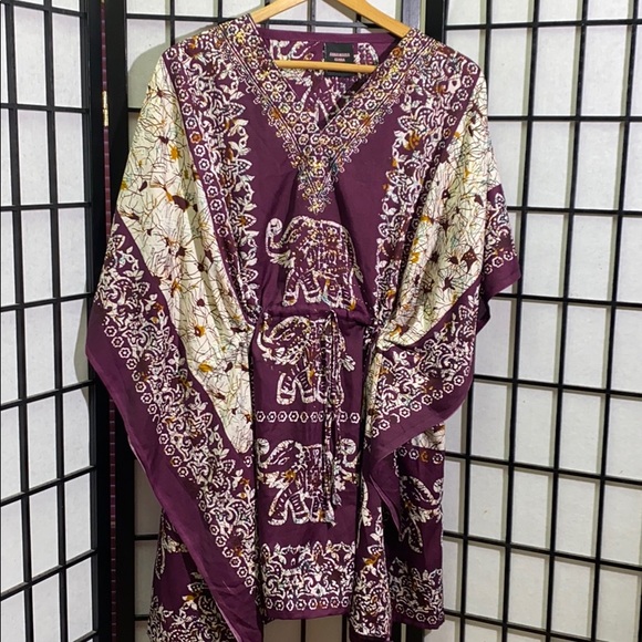 anna maria cerra | Tops | Anna Maria Cerra Glitter Kaftantop Free Size ...